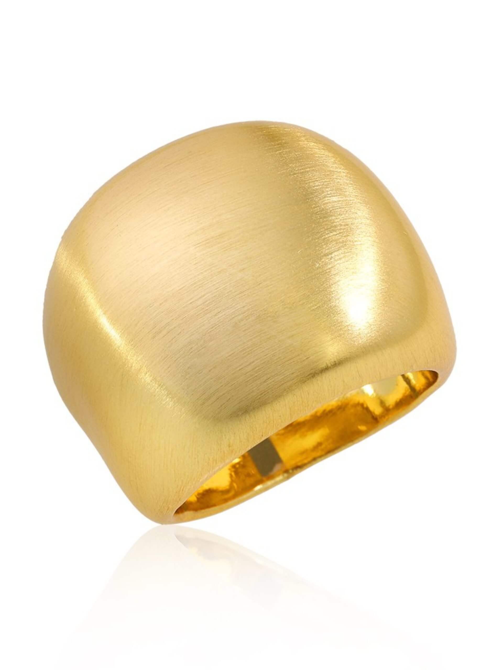 Jewellery Bar Gold Brass Ring – Flying Solo NYC