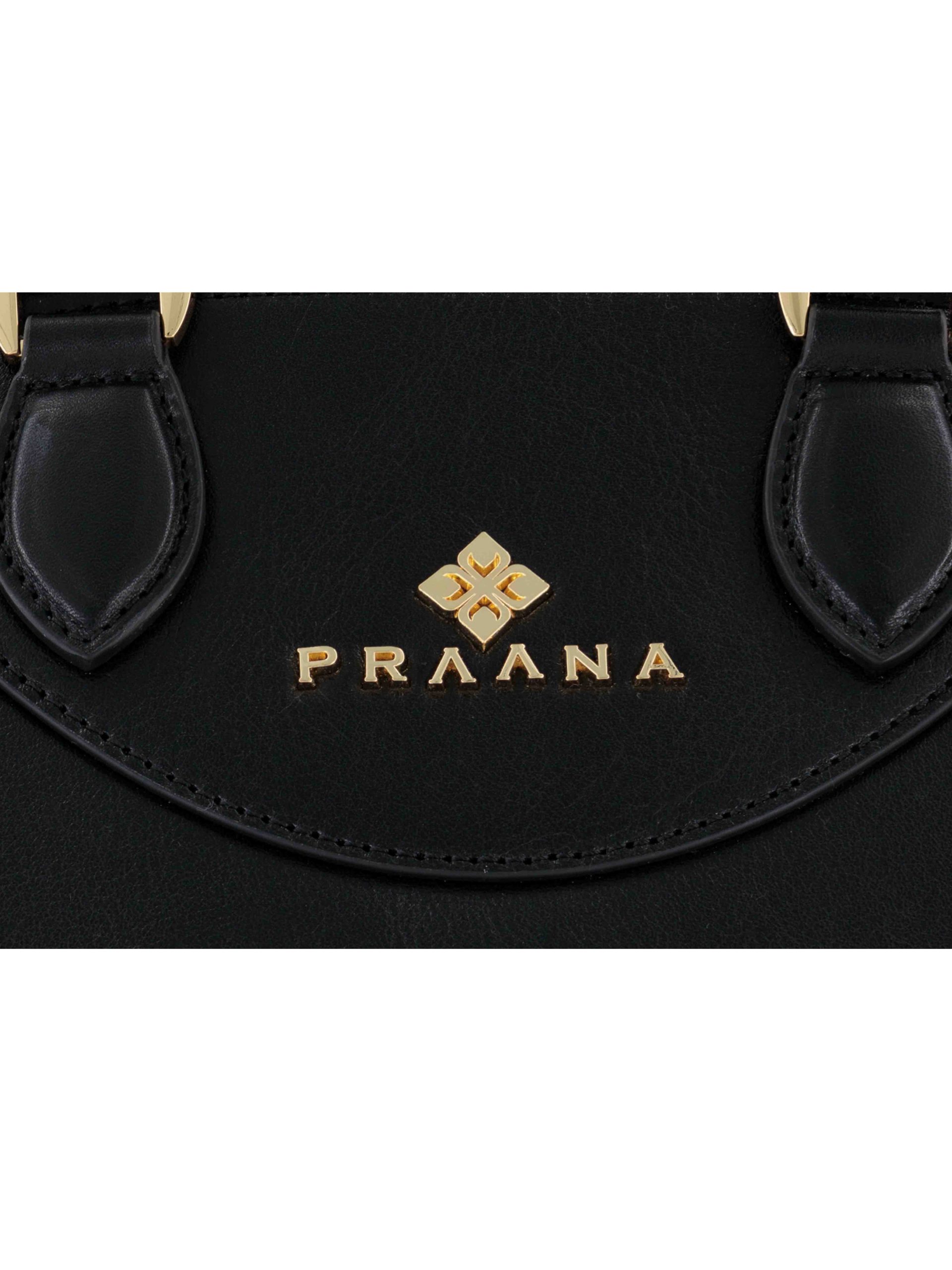 PRAANA Luxury Black Black Leather Medium Casual – Flying Solo NYC