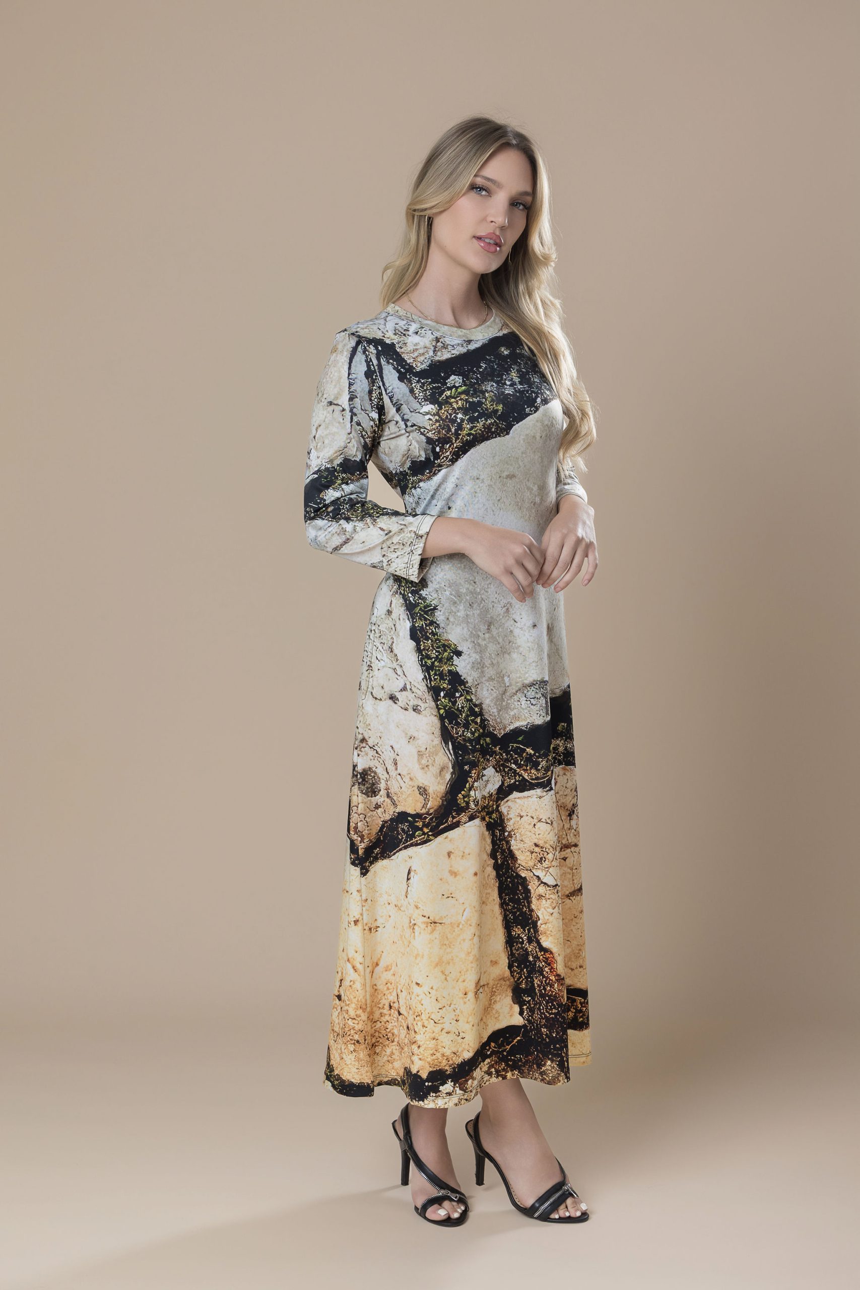 Designs By Sherilyne Liliana Dress Cobbled – Flying Solo NYC