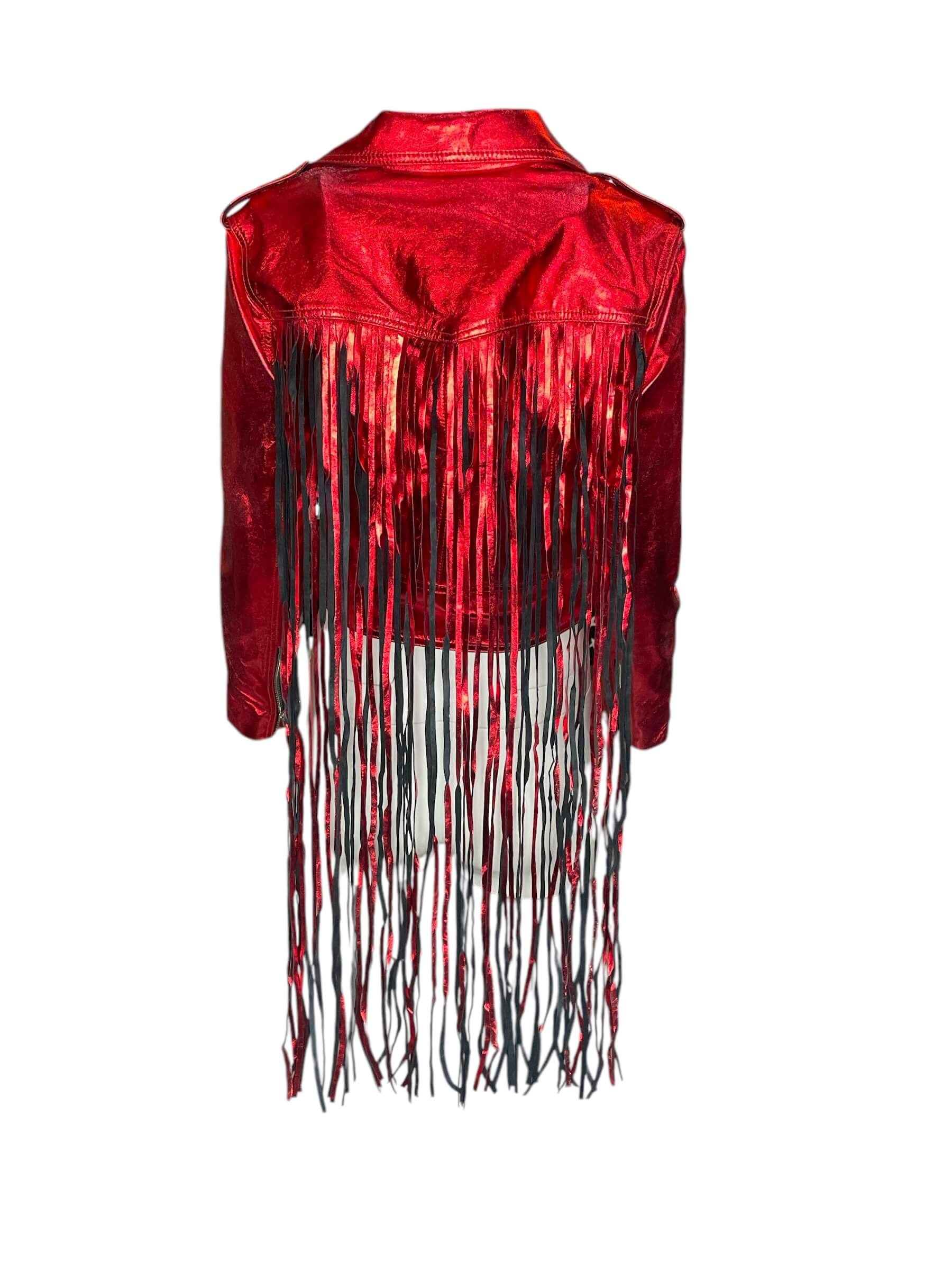 Any Old Iron Red Leather Jacket/Blazer – Flying Solo NYC