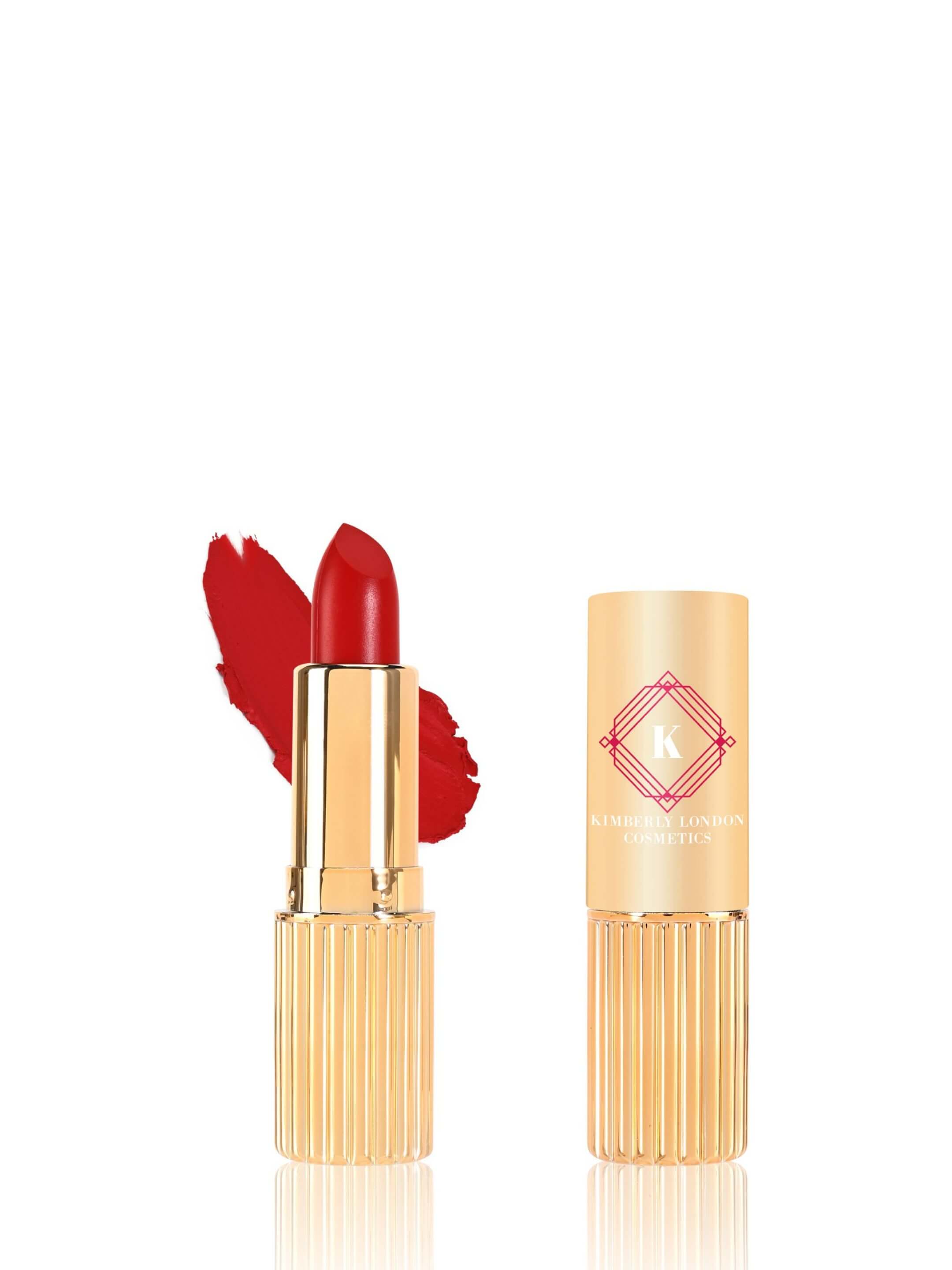 Kimberly London Cosmetics Red 40 Lipstick Long-Wearing Full Matte ...